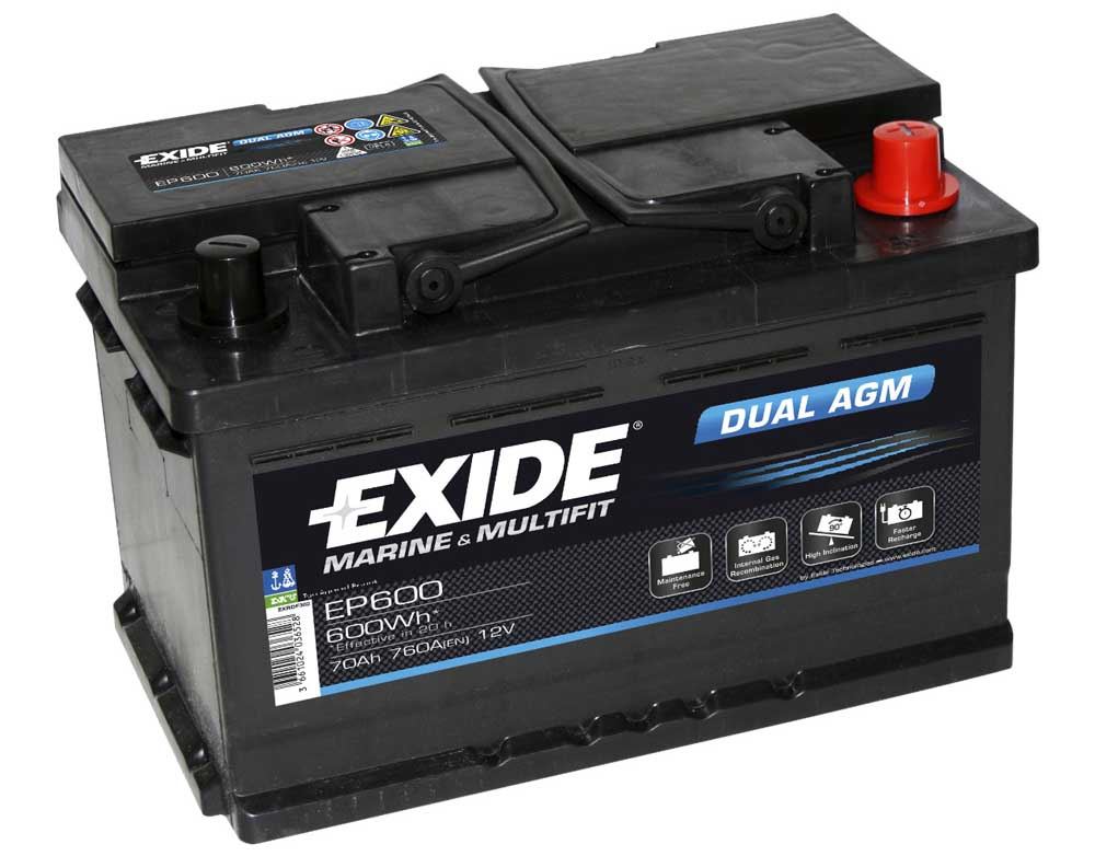 70 ah DUAL AGM batterier er designet til brug i moderne både, campingvogne og autocampere.